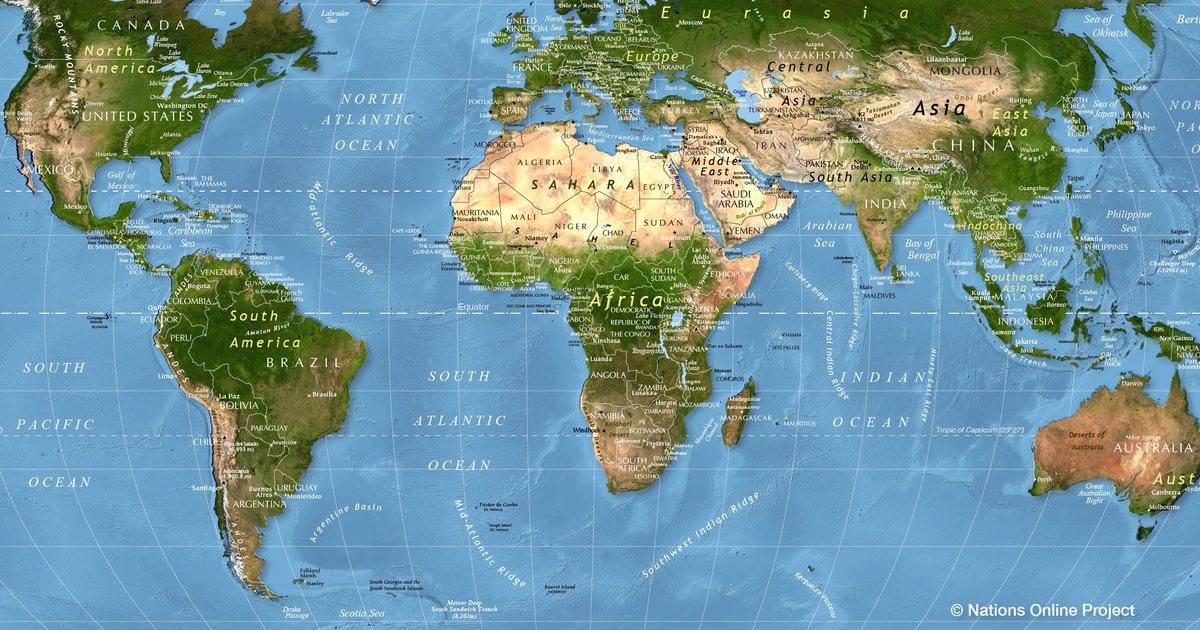Bordering 'D' Countries on a Map Quiz