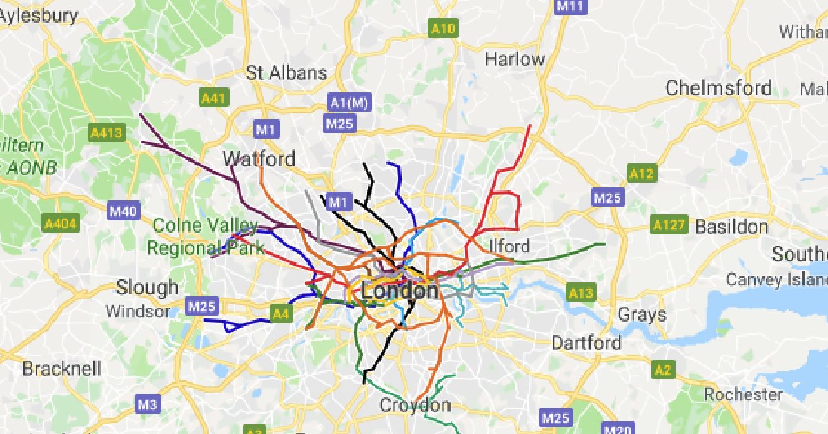 Tube stations outside Greater London Quiz - By wallstreet29ers