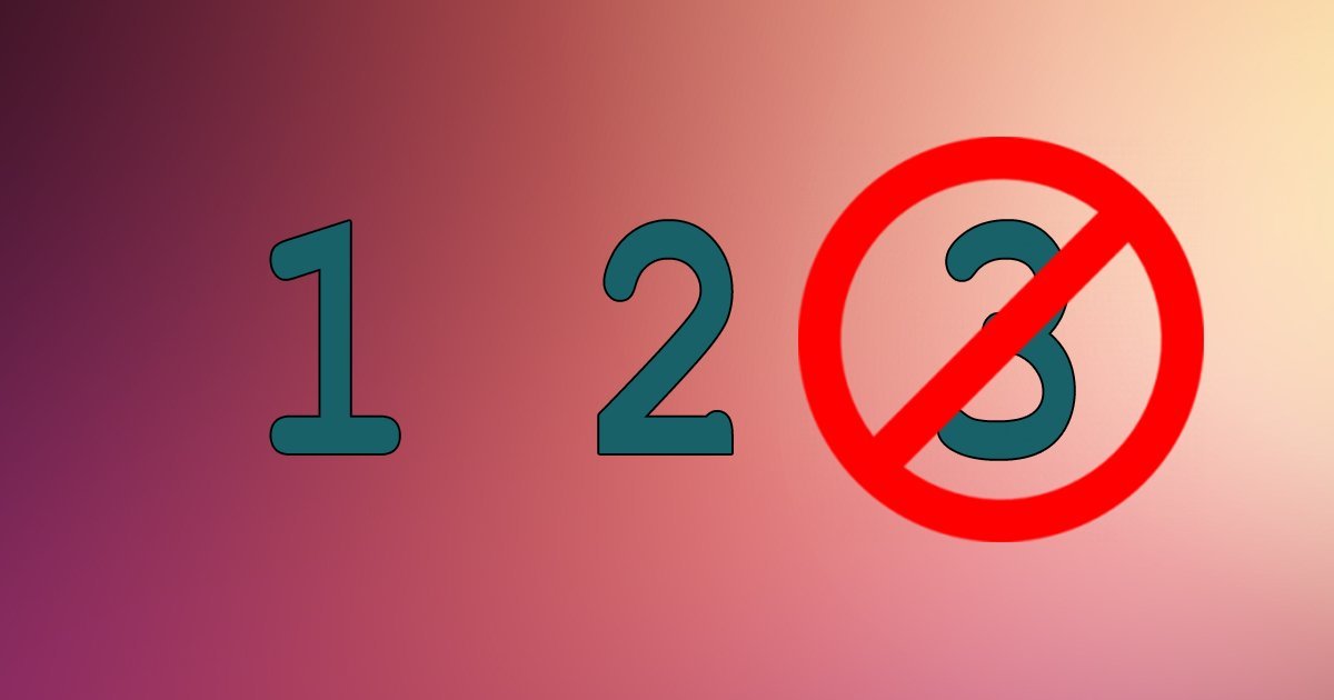 One, Two...Not Three XX Quiz