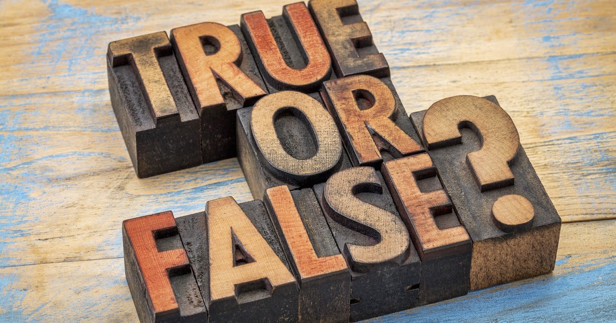 True or False Math Statements Quiz