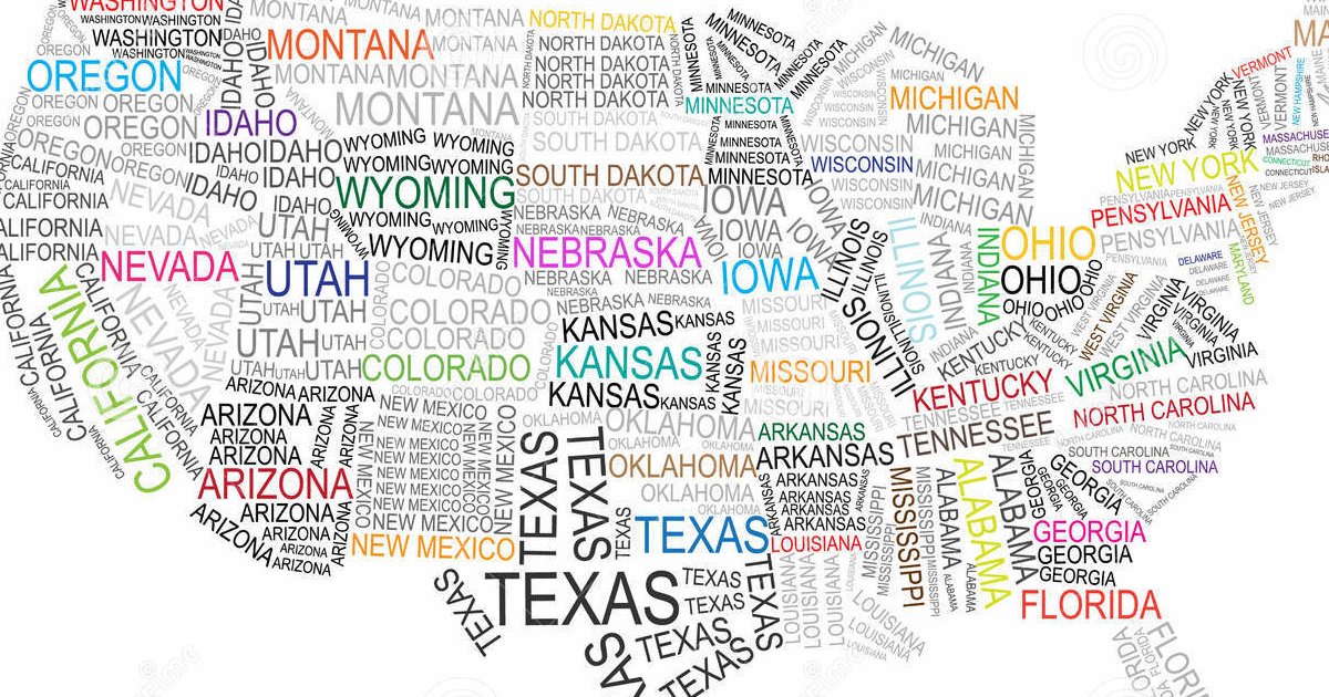 Word Map USA Quiz - By caseyw690