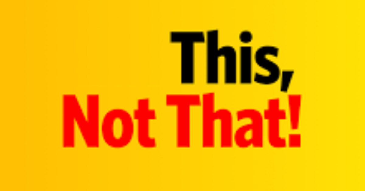 This, But Not That XXII Quiz