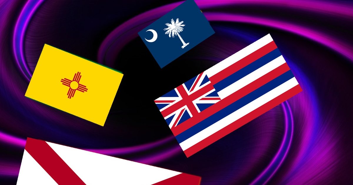 A Fusion of Flag Elements VI - US Flags edition Quiz - By matthijsbp