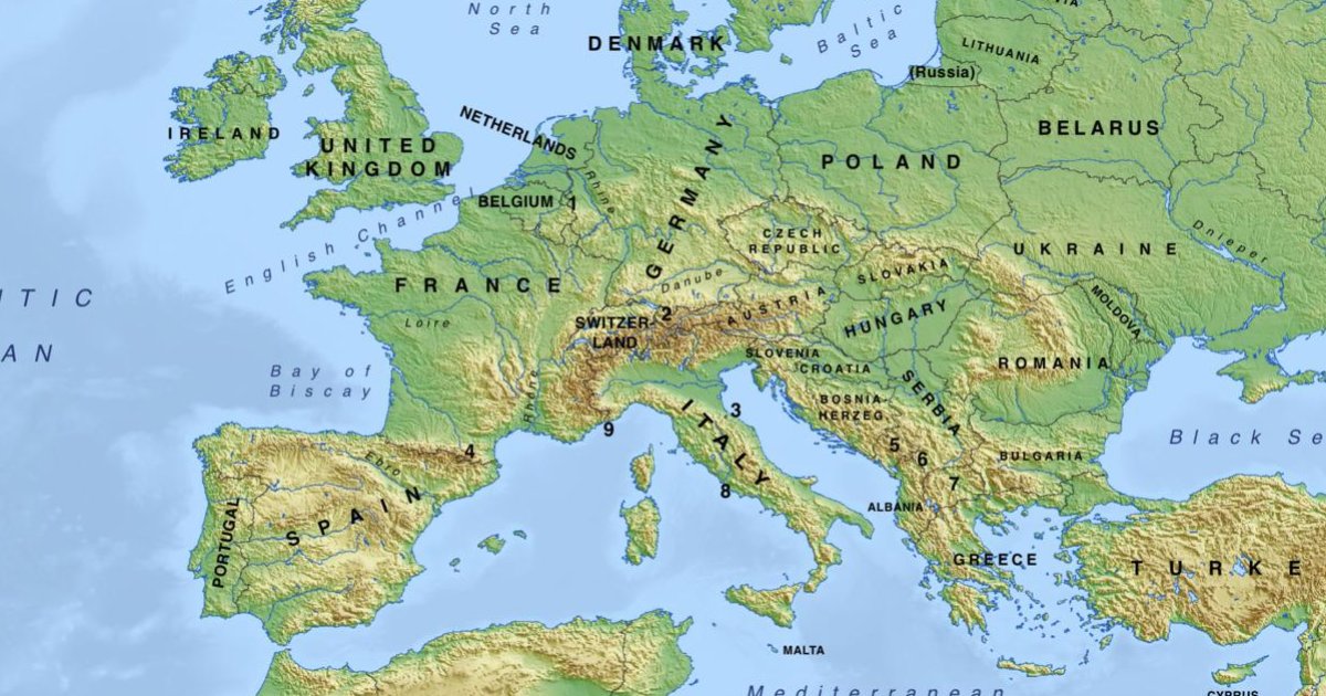 France Physical Geography Quiz - By mucciniale