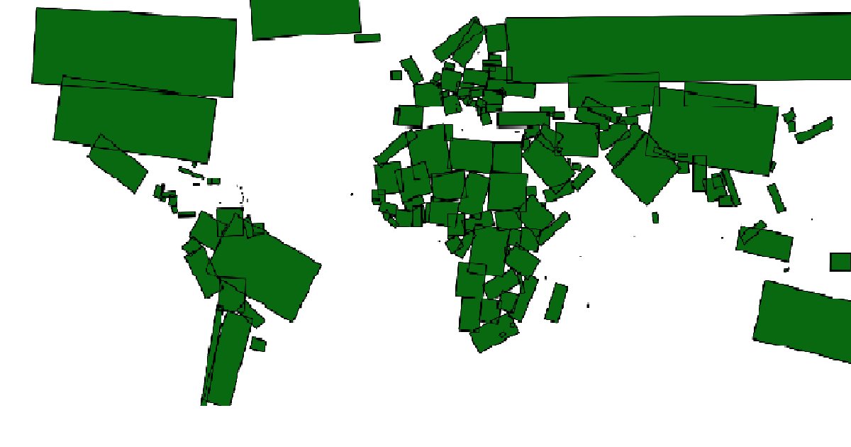 Top 20 Most Rectangular Countries Quiz - By jcfmn