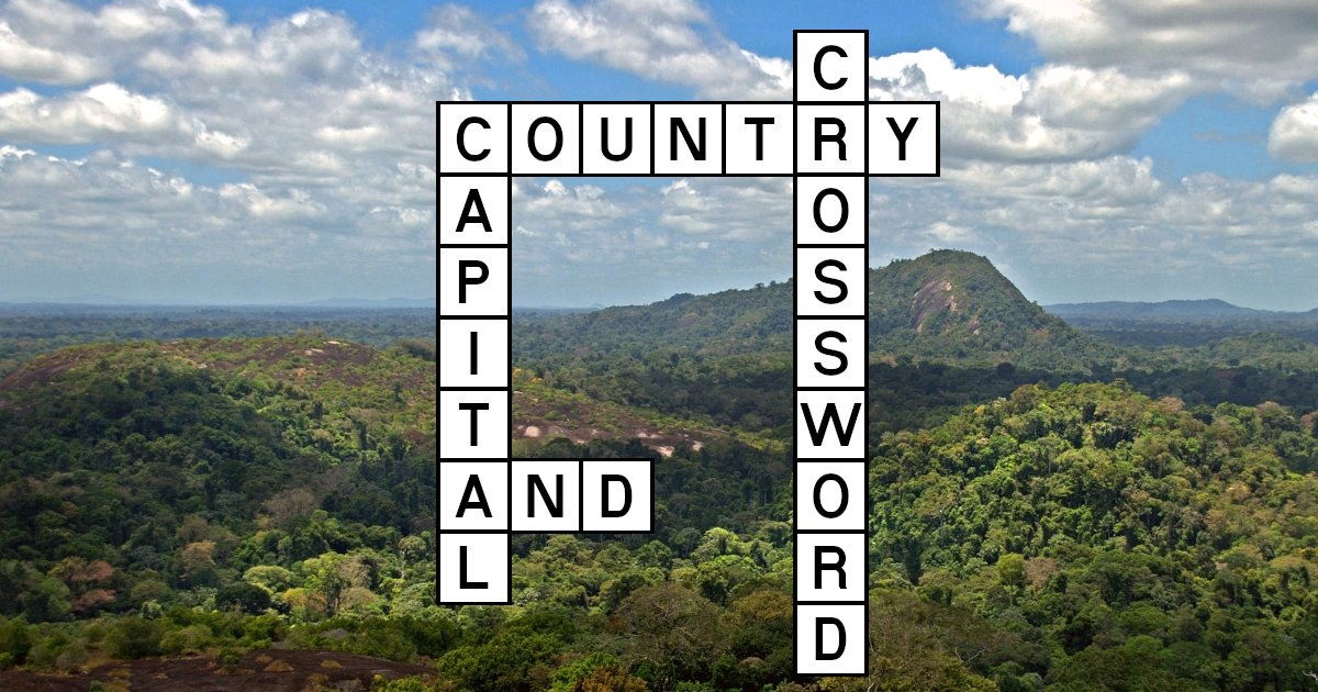 Countries and Capitals Crossword 020 Quiz - By Thryduulf