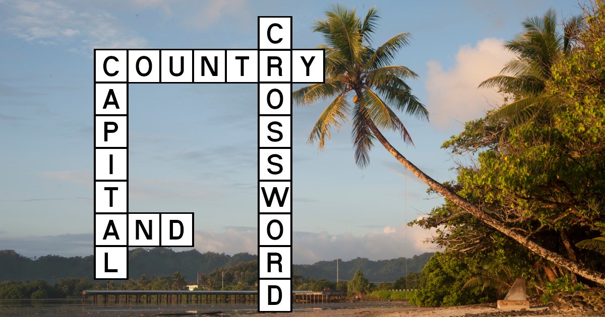 Countries and Capitals Crossword 033 Quiz - By Thryduulf