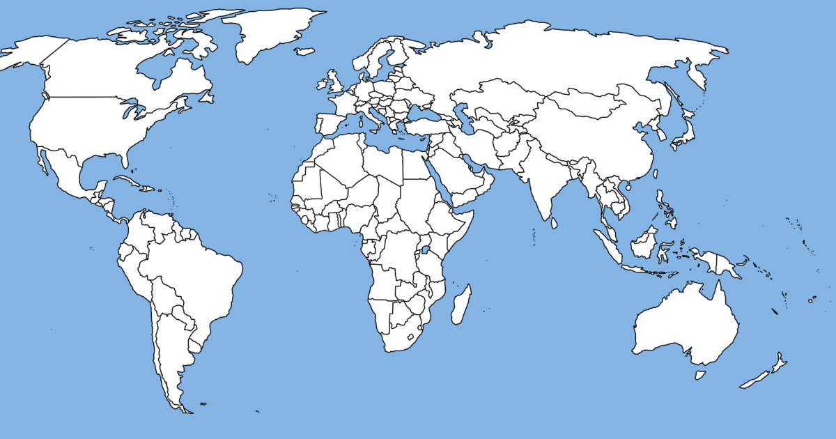World Countries Outlines Quiz - By simonzloefgren