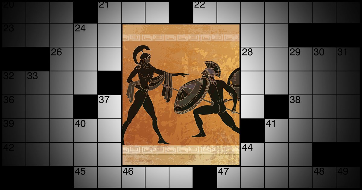 Illustrated Crossword: Greek Gods Quiz - By Barbecue
