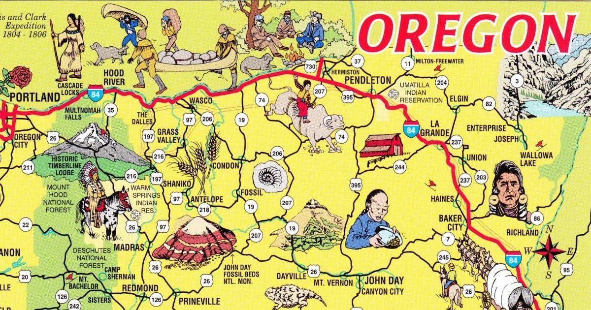 Oregon Tourism Map Quiz - By arelom