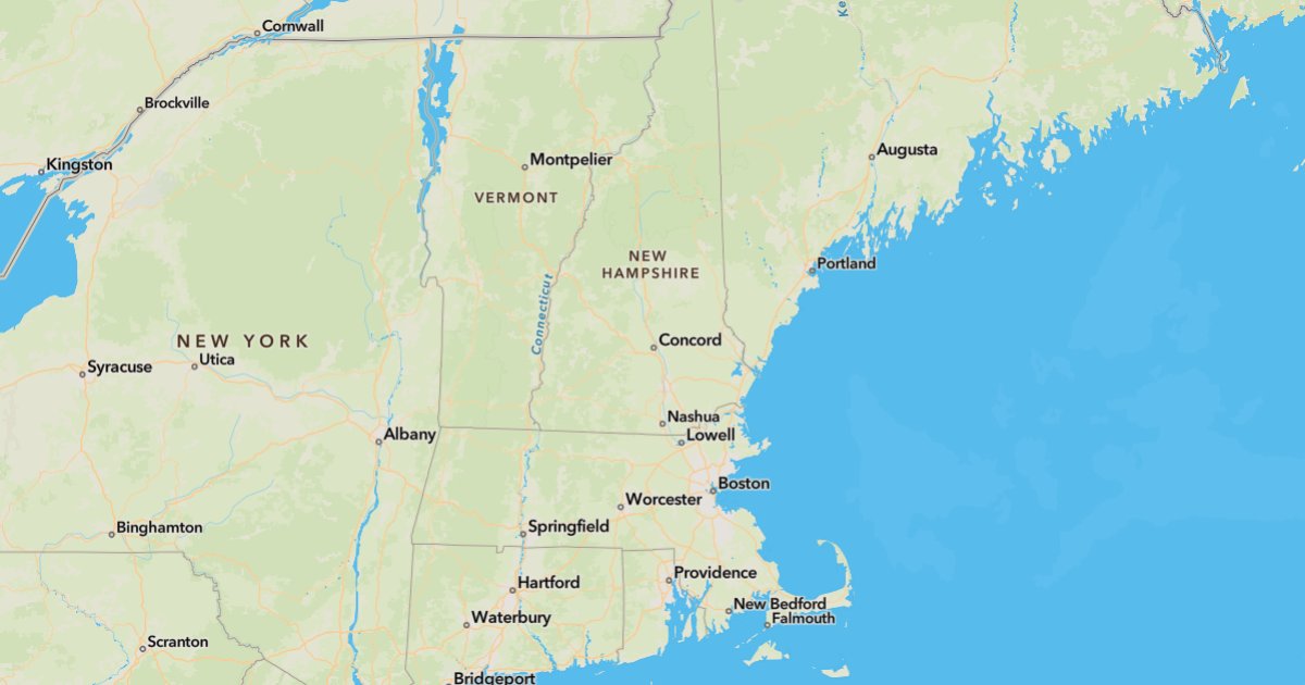 Missing Word Map: New England Map Quiz - By joeydeka