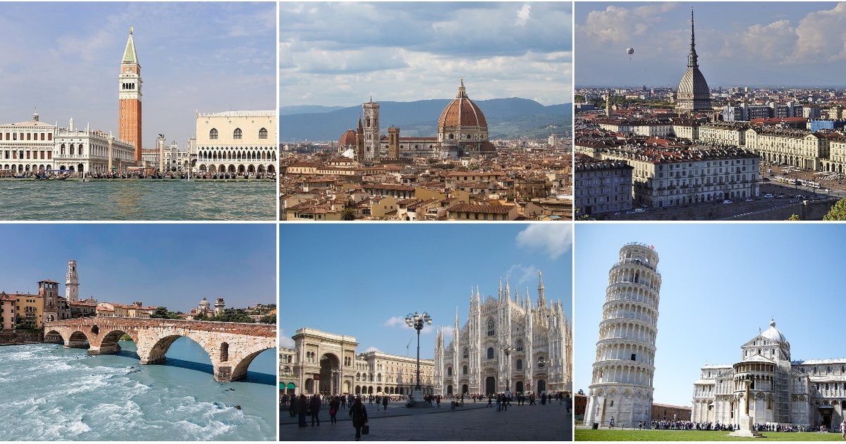 Italian Cities by Photo Montage Quiz - By Snowdonia