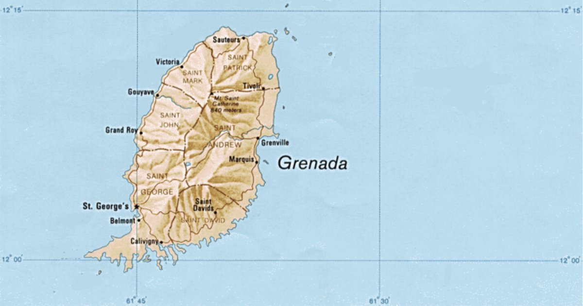 Grenada Physical Map Quiz - By mucciniale