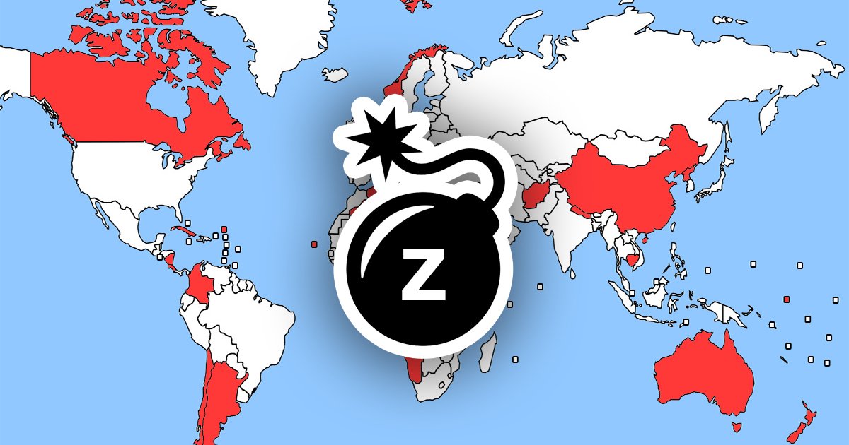 Countries by Last Letter Minefield Quiz
