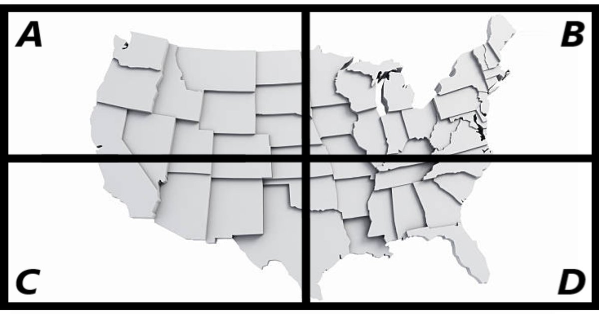 US State Capitals by Quadrant Quiz - By GeoEarthling
