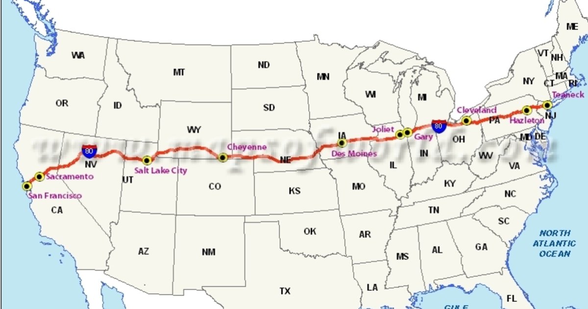Most Populous I-80 Cities Quiz - By esohm