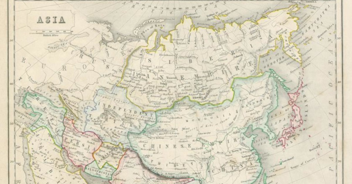 Label the Asian map from 1846 Quiz - By lexmith
