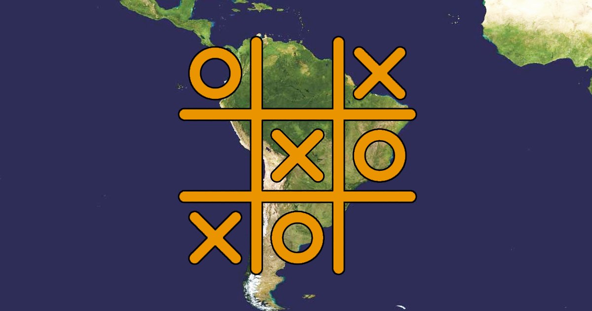 Tic-Tac-Trivia: South America Map Quiz