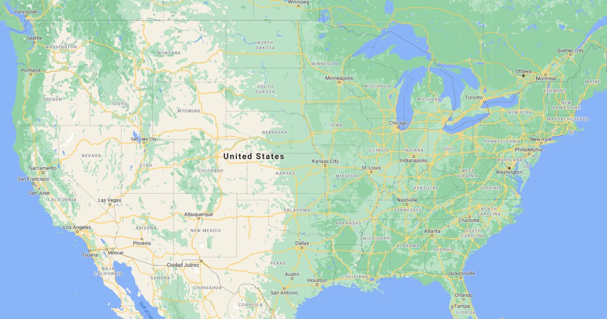 Google Maps Snippets: US States III Quiz - By joeydeka