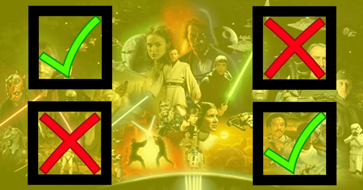 Checkboxes: Star Wars Characters Quiz - By Chenchilla
