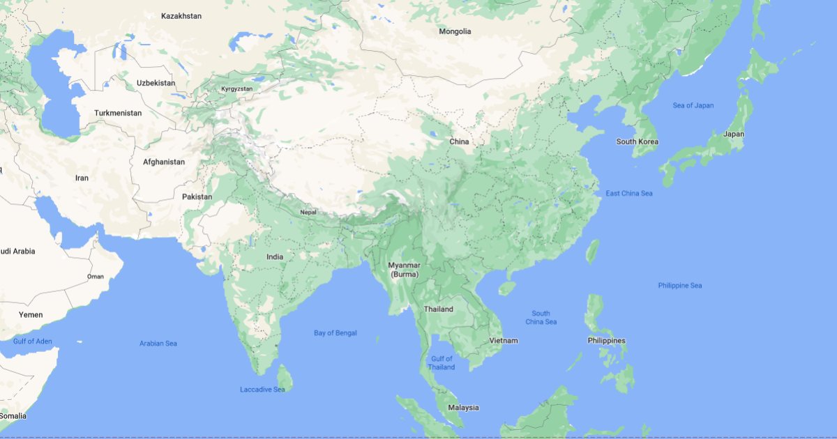 Google Maps Snippets: Asian Countries Quiz - By joeydeka