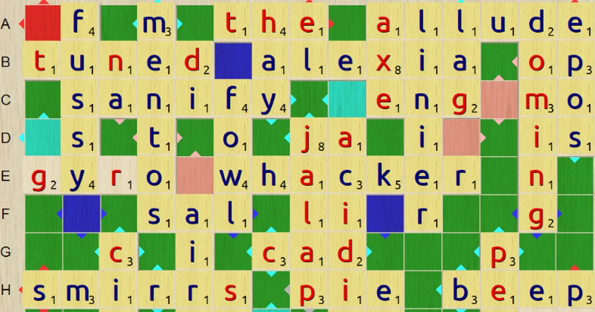 [Cross gram] High probability Scrabble words - II Quiz - By raman22feb1988