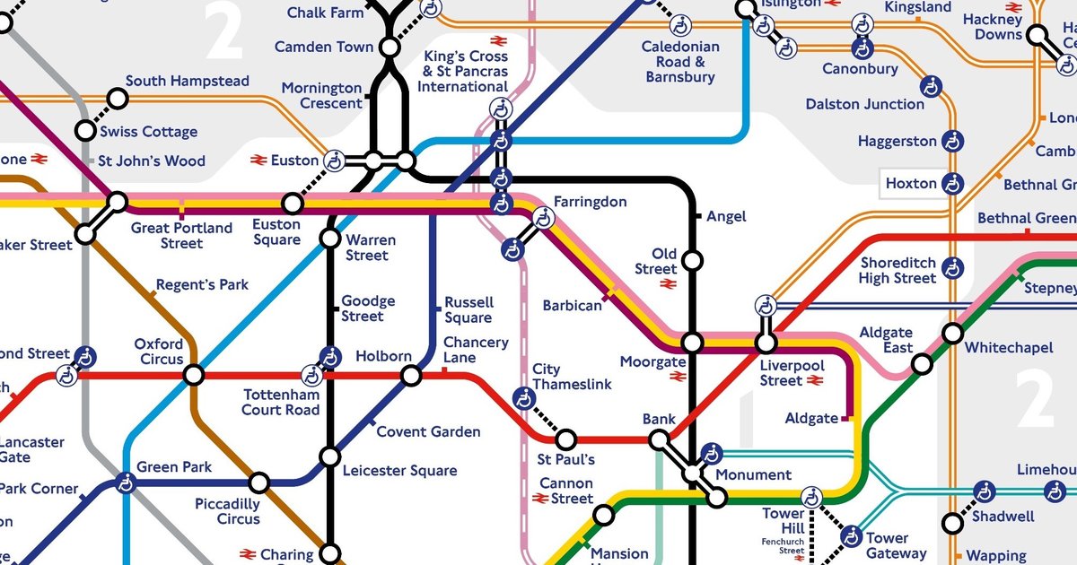 London Underground Map by any Word Map Quiz - By Smughes