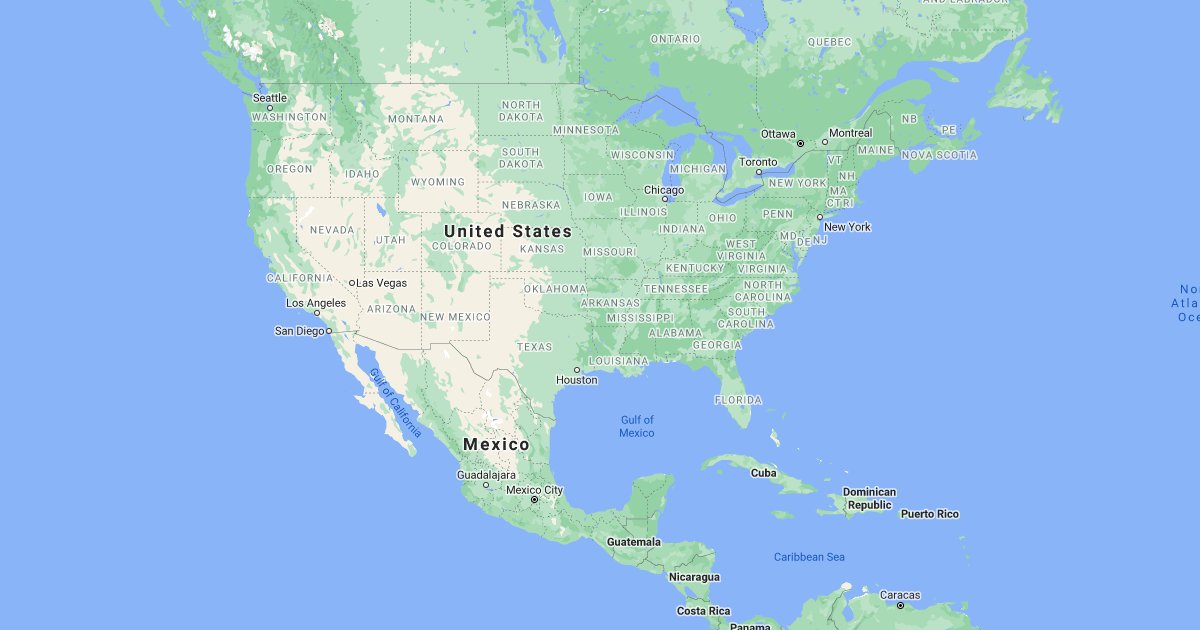 Google Maps Snippets: North American Countries Quiz - By joeydeka