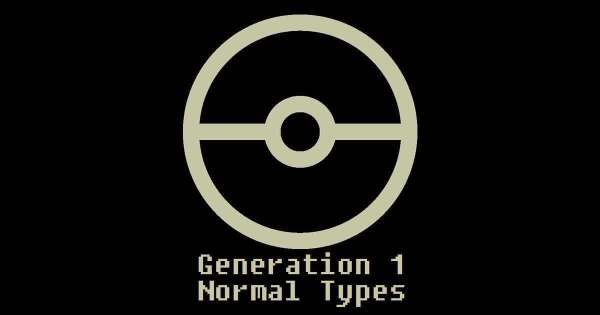Normal Type Gen. 1 Pokémon by HOME Image Quiz - By jonn19