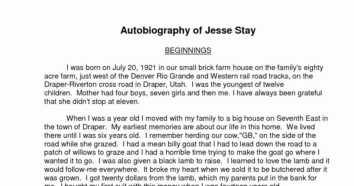 Autobiography VS Biography Quiz - By blueberry_poco