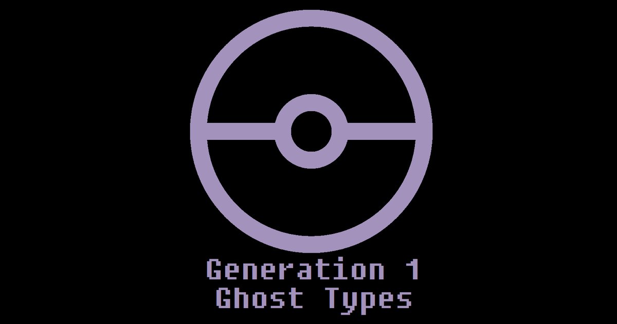 Ghost Type Gen. 1 Pokémon by HOME Image Quiz - By jonn19
