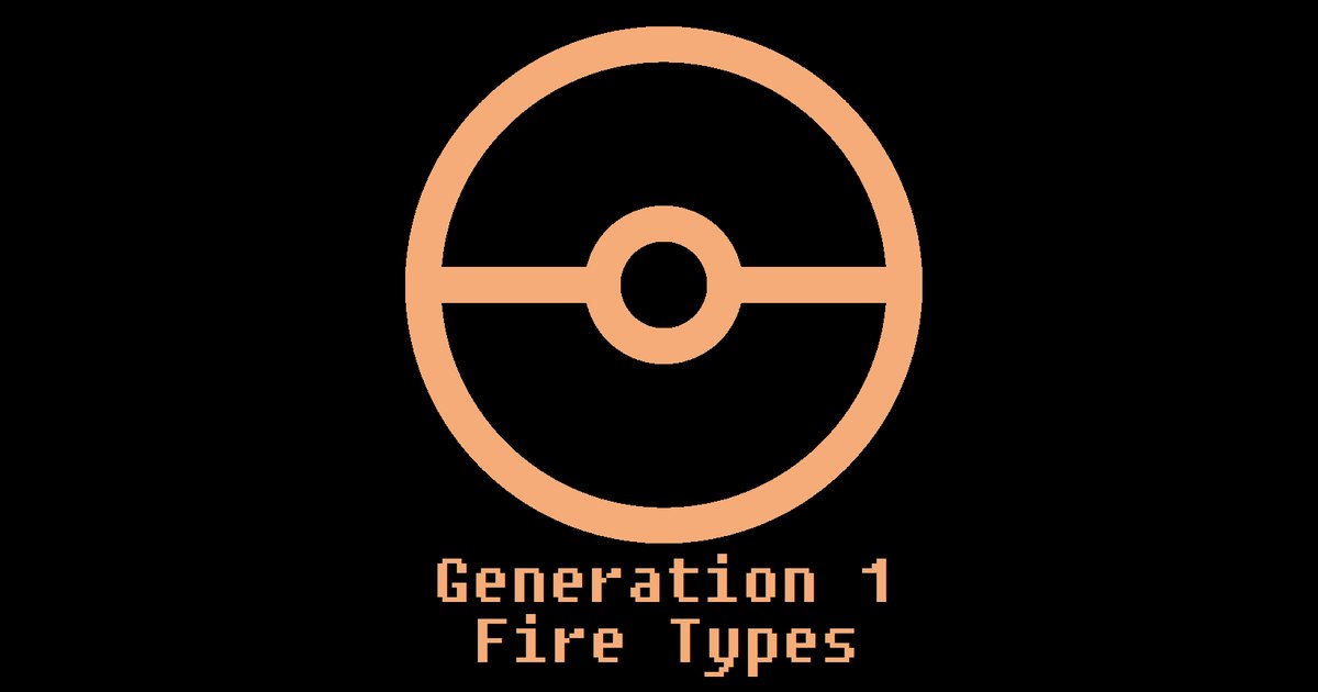 Fire Type Gen. 1 Pokémon by HOME Image Quiz - By jonn19