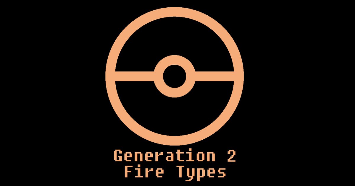 Fire Type Gen. 2 Pokémon by HOME Image Quiz - By jonn19