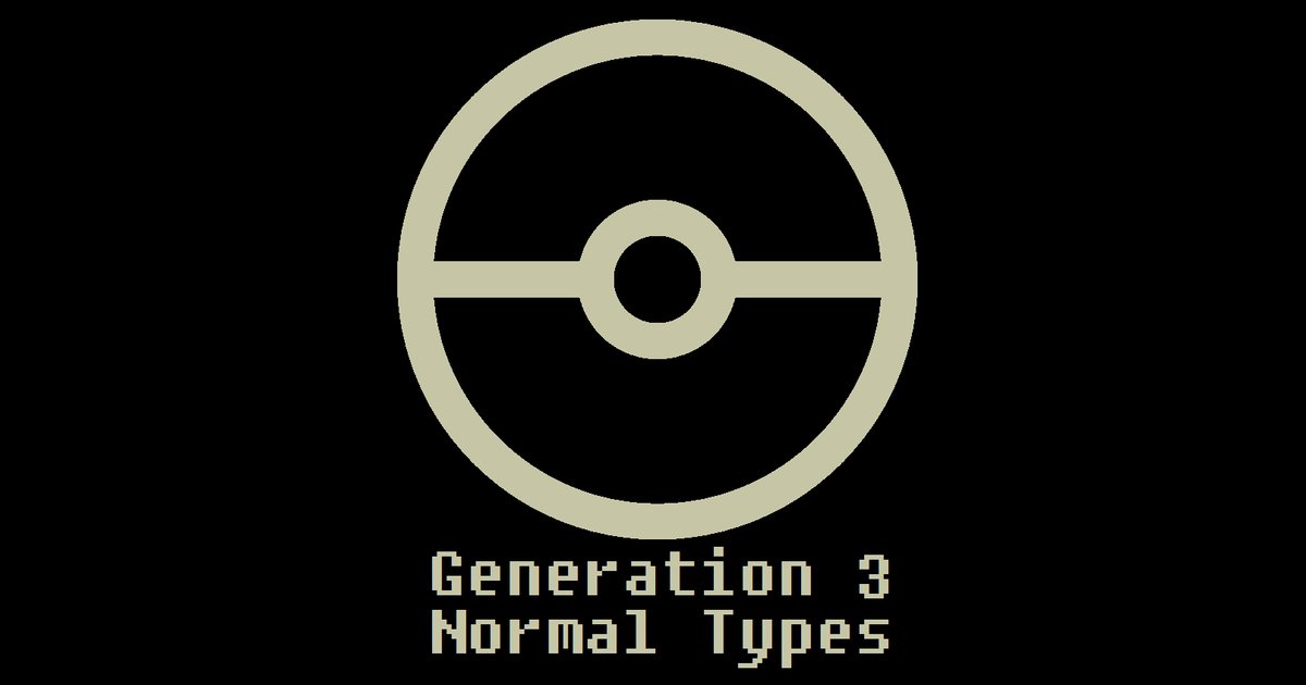Normal Type Gen. 3 Pokémon by HOME Image Quiz - By jonn19