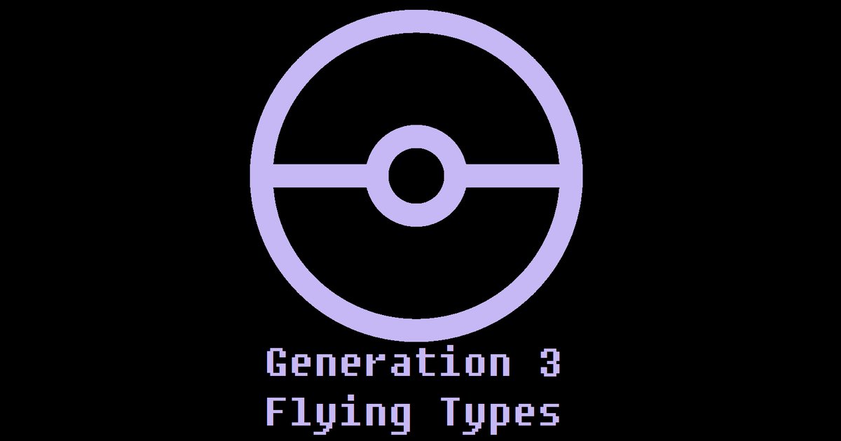 Flying Type Gen. 3 Pokémon by HOME Image Quiz - By jonn19