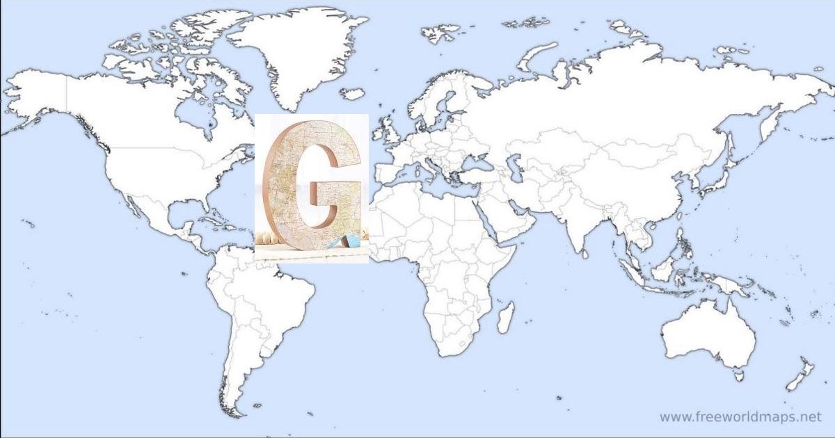 'G' Words in Geography Subcategories Quiz