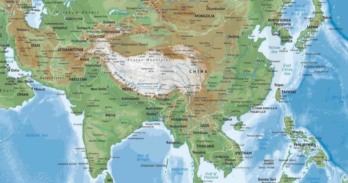 Venn Diagram: Asian Countries by Topography 1 Quiz - By daran