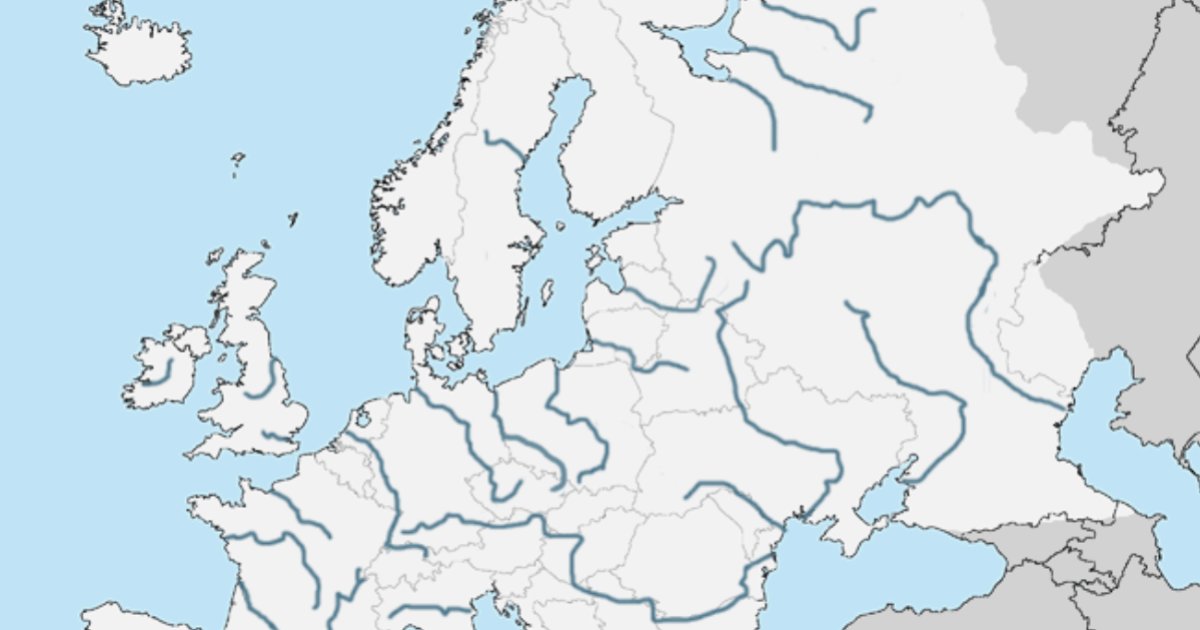 Rivers as Borders - Europe Quiz - By daran