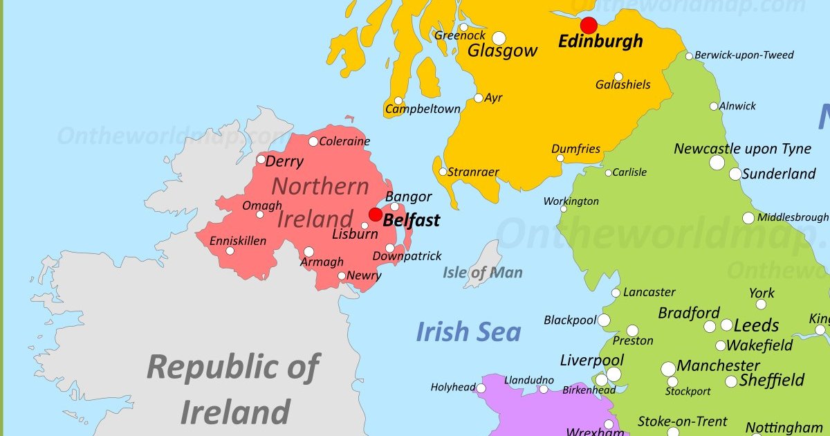 Counties of Northern Ireland Map Quiz - By Samy