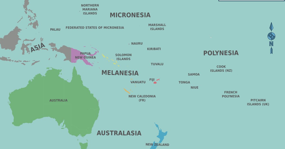 Scrabble Scores: Oceanic Countries Quiz - By CerealGeography