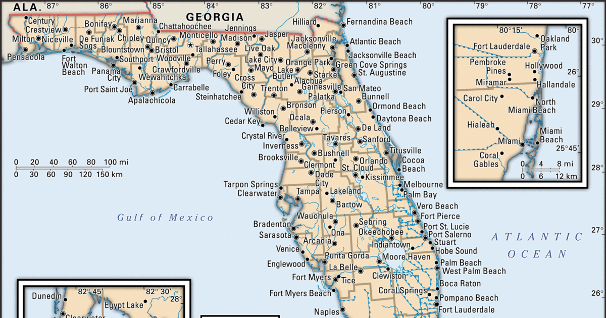 Counties of Florida Map Quiz - By Samy