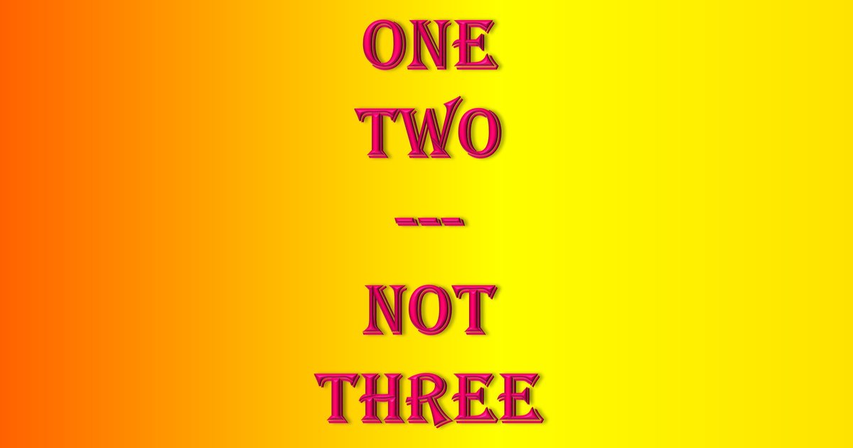 One, Two...not Three DCLV Quiz - By Tasi