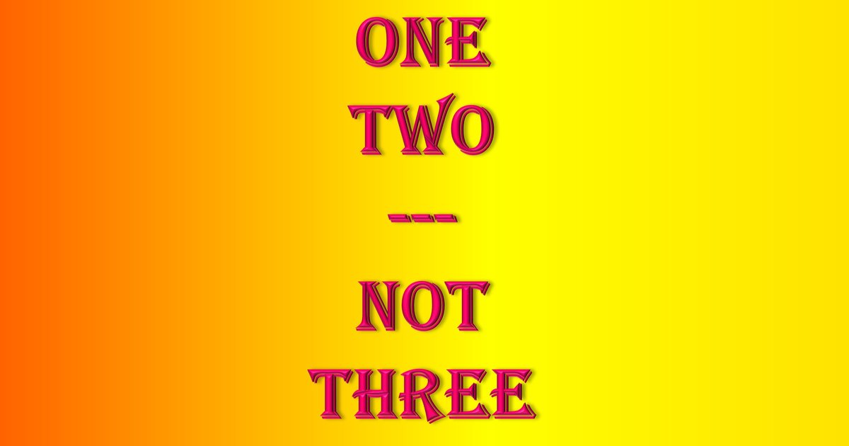 One, Two...not Three DCLVI Quiz - By Tasi