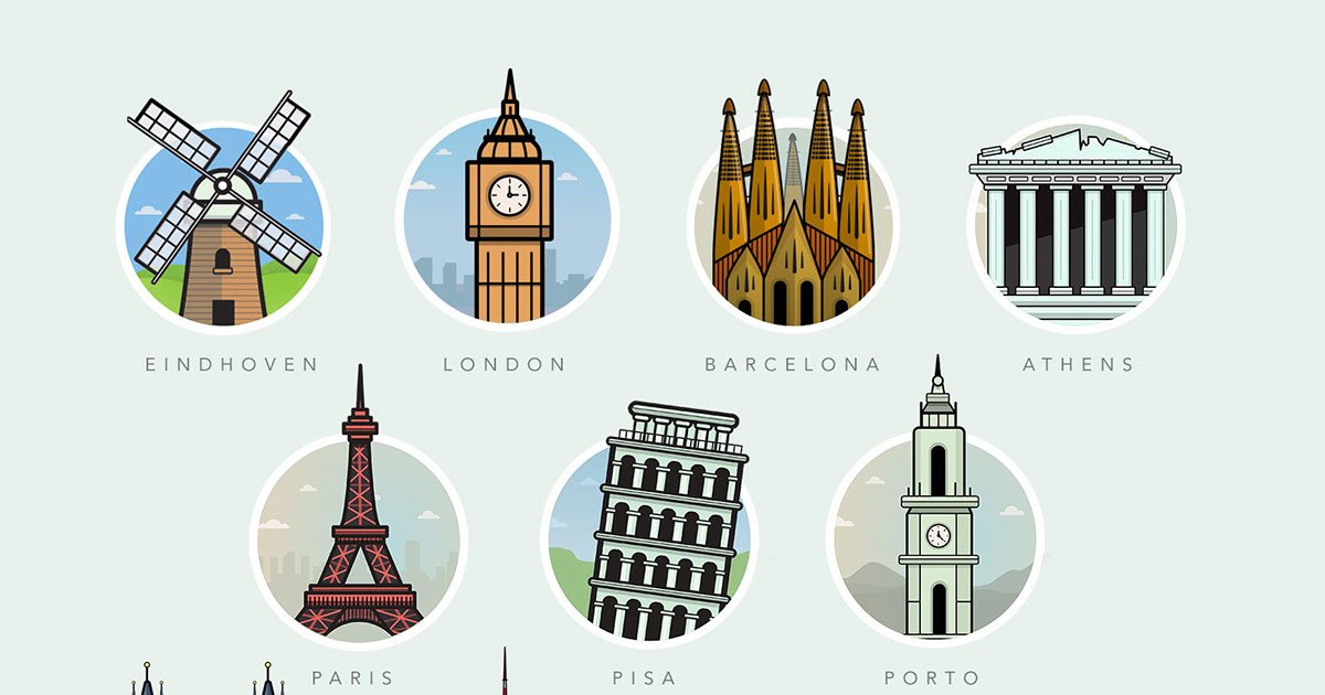 Match Country Capital & Landmark Quiz - By eiros147