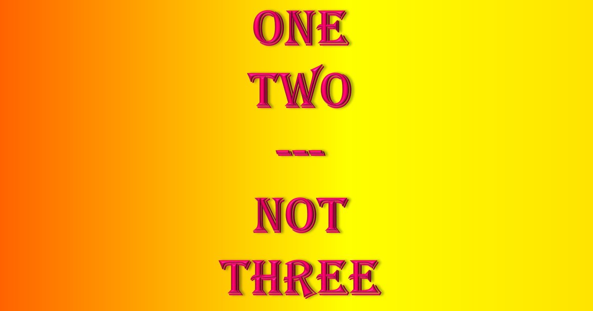 One, Two...not Three DCC Quiz - By Tasi