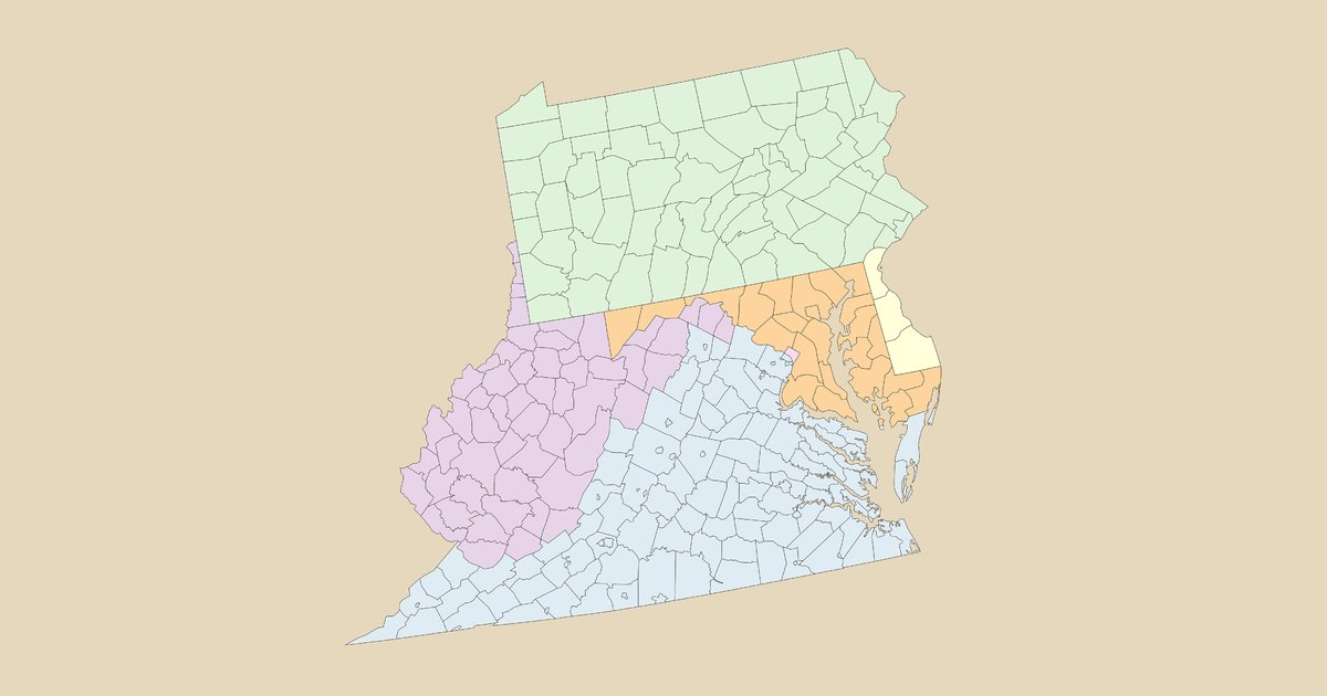 Mid-Atlantic Counties Quiz - By vbiecrtzoirnia