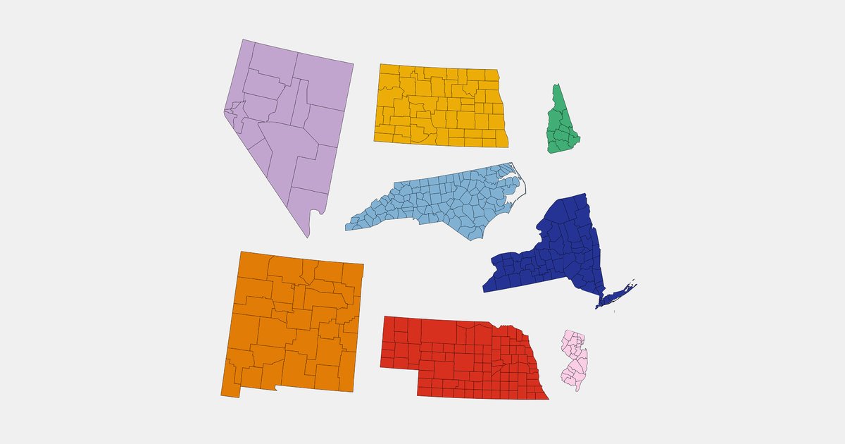 'N' State Counties Quiz - By vbiecrtzoirnia