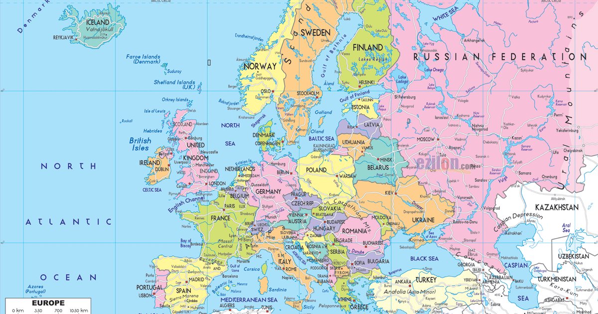 Official Names of European Countries Quiz - By winitgc