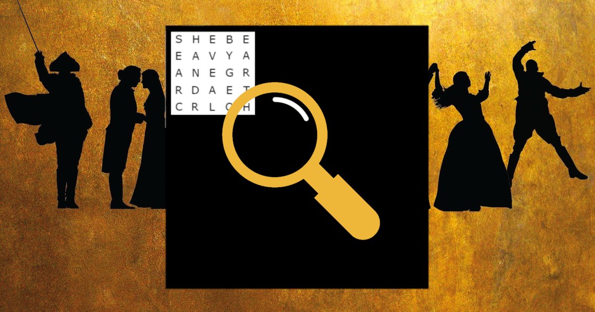 Search and Reveal: Musicals Quiz - By GeoEarthling