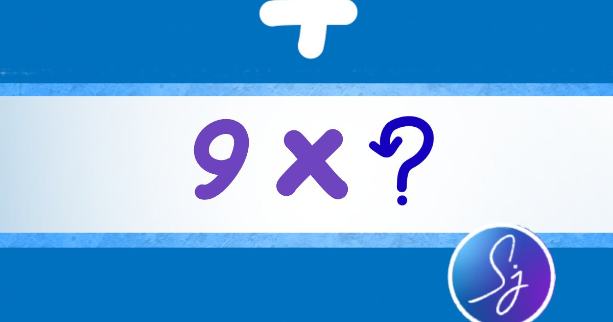 Minute Math Basic (Reverse Multiplication of 9) Quiz - By sean7jedidiah